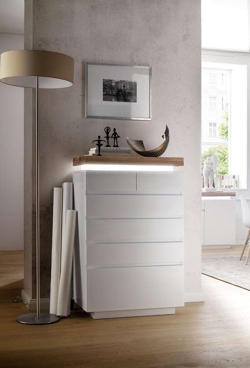 🏠 Design Ladekast Mat Wit Lak Kopen? | Aktiewonen.nl